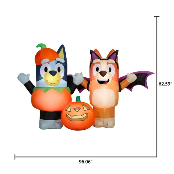 Gemmy | Holiday | 8 Ft Bluey And Bingo Halloween Airblown Lighted Yard ...